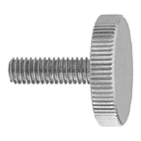 J.W. Winco J.W. Winco DIN653-NI Flat Knurled Thumb Screws, 16", M6 x 16, M6 x 1.0 6N16F48S | Zoro